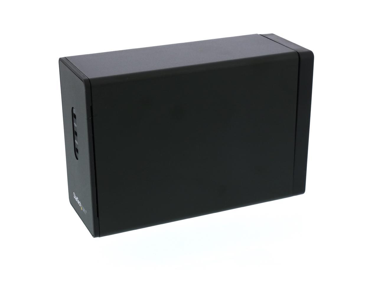 Open Box: StarTech.com S252BU33R Black Dual-bay 2.5in hard drive ...