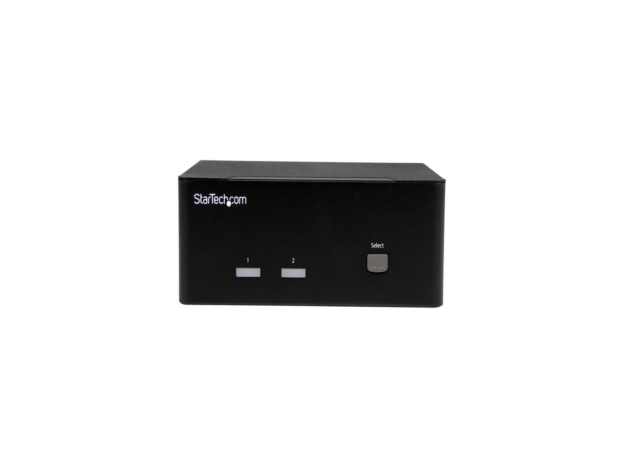 StarTech.com 2-port KVM Switch with Dual VGA and 2-port USB Hub - USB 2 ...