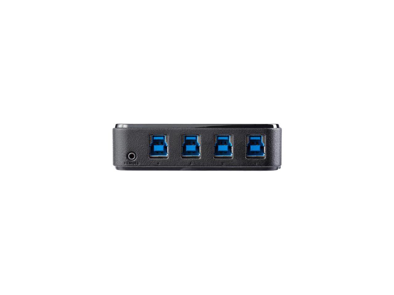 StarTech HBS304A24A USB 3.0 Peripheral Sharing Switch - 4 USB 3.0 x 4 ...