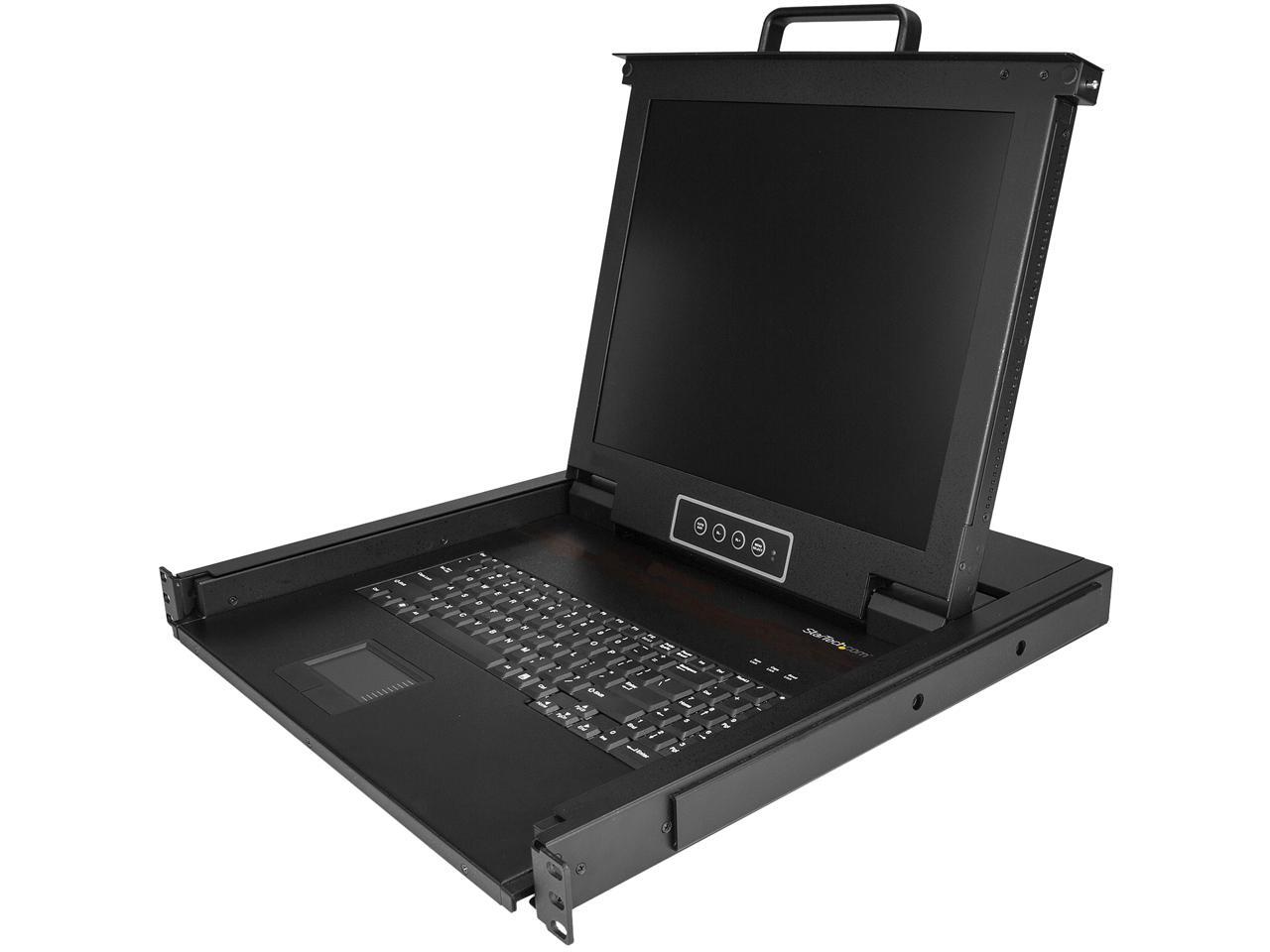 StarTech.com RKCONS1701 Single Port Rackmount KVM Console - 17 Inch ...