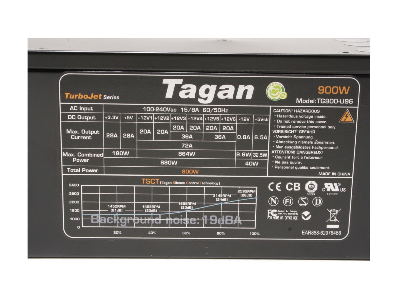 Tagan TG900-U96 900 W Power Supply - Newegg.com