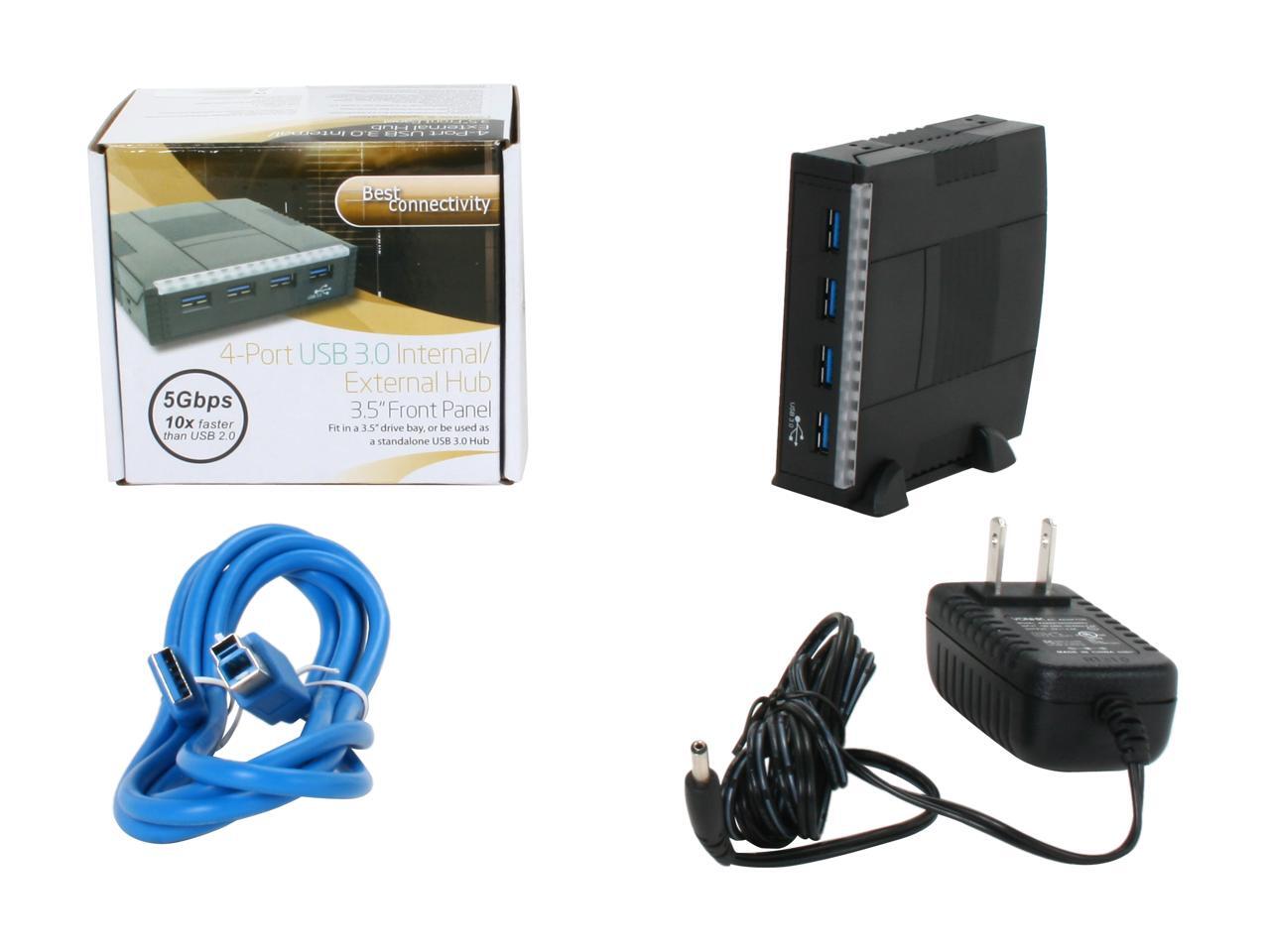 SYBA SD-HUB20058 USB 3.0 4-port Hub (Can be Used Internally or ...