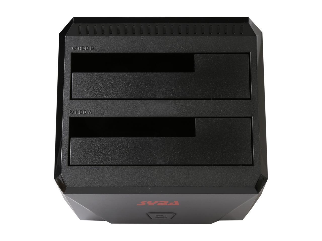 SYBA USB 3.0 UASP Dual Bay Hard Drive Docking Station with Duplicator ...