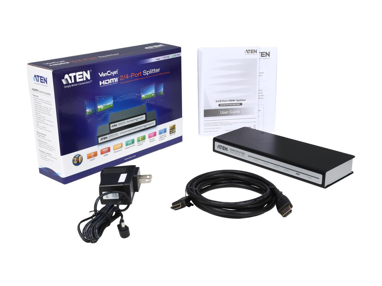 ATEN VS184 4 Port HDMI video splitter - Newegg.com
