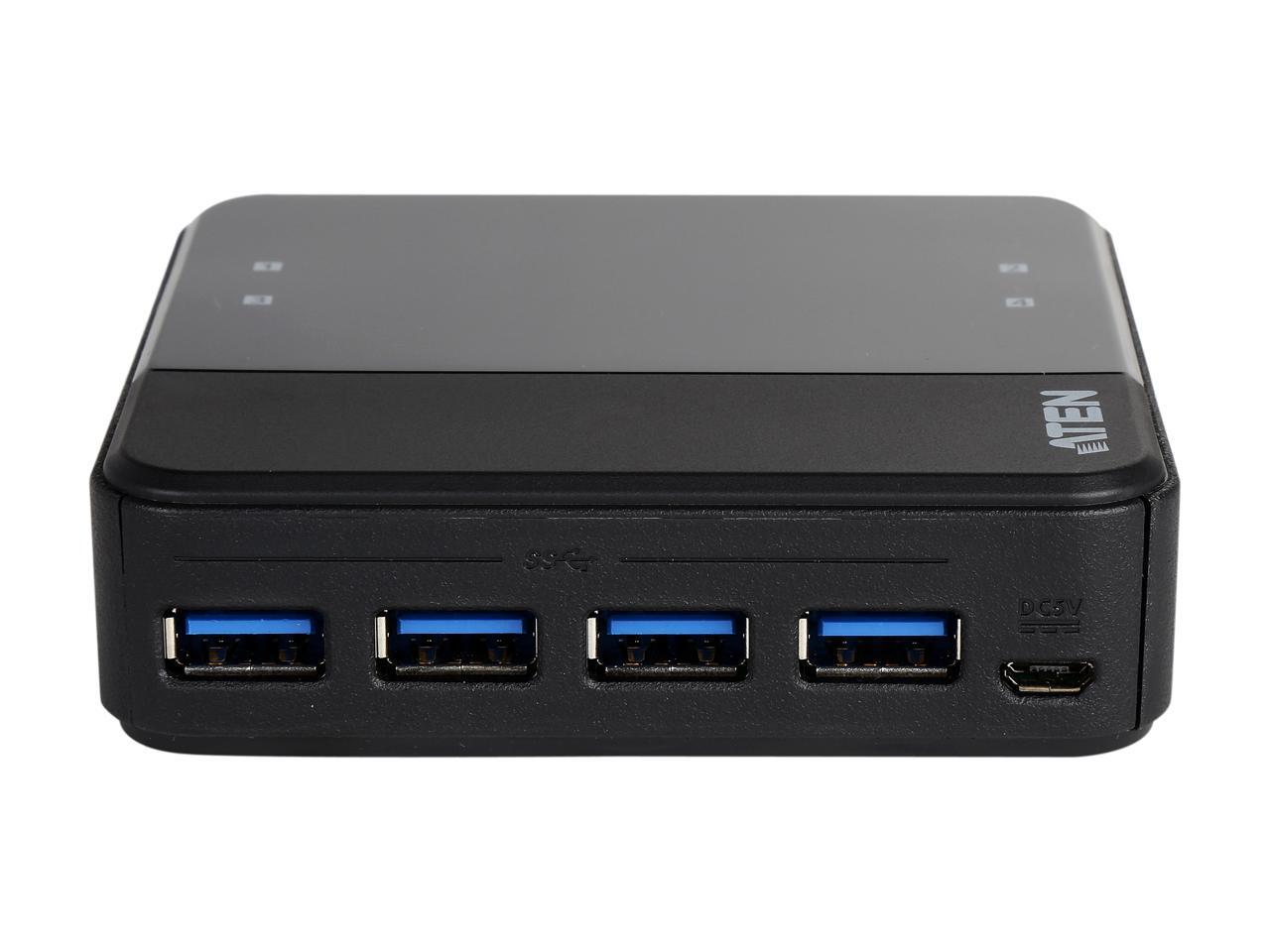 ATEN US434 4-port USB 3.0 Peripheral Sharing Device - Newegg.com