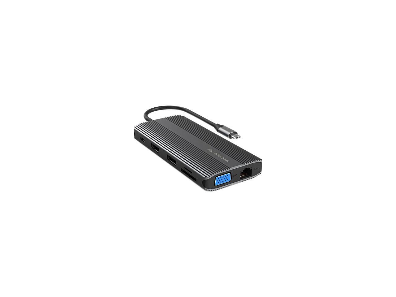 Axiom 12N1USBCHPV5CAXD-AX 12-in-1 USB-C Multiport Hub Adapter - Newegg.com