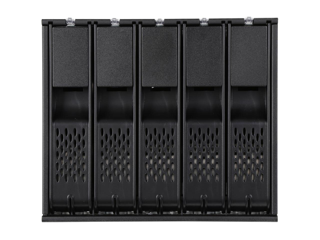 ICY DOCK Tray-less 5 Bay 3.5 SATA Hard Drive Hot Swap Backplane / Cage ...
