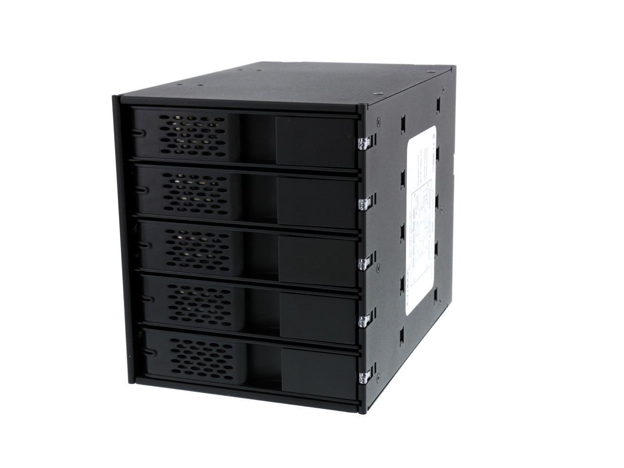 ICY DOCK Tray-less 5 Bay 3.5 SATA Hard Drive Hot Swap Backplane / Cage ...