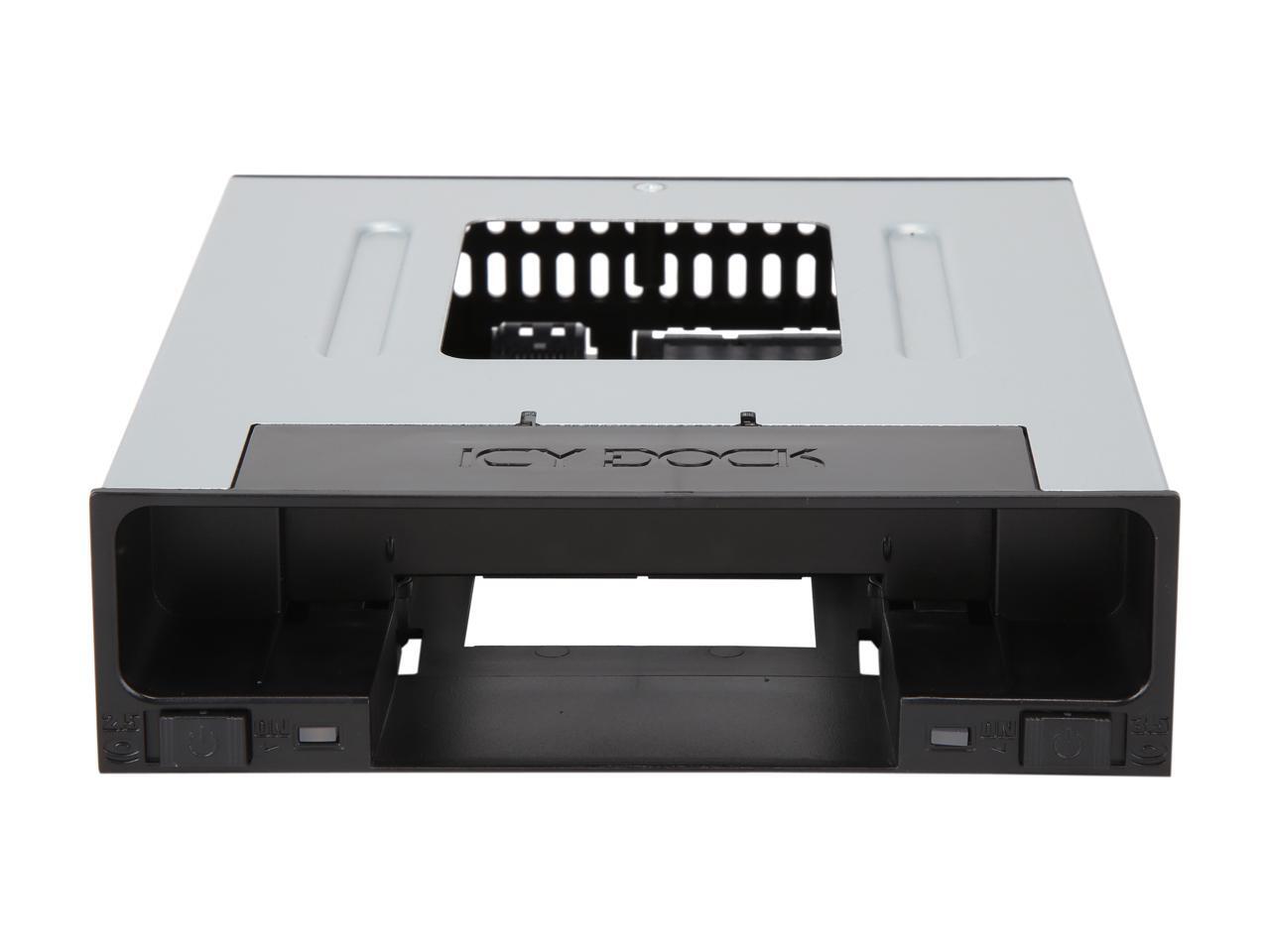 ICY DOCK flexiDOCK MB795SP-B Tray-less 2.5" and 3.5" SAS/SATA SSD/HDD ...
