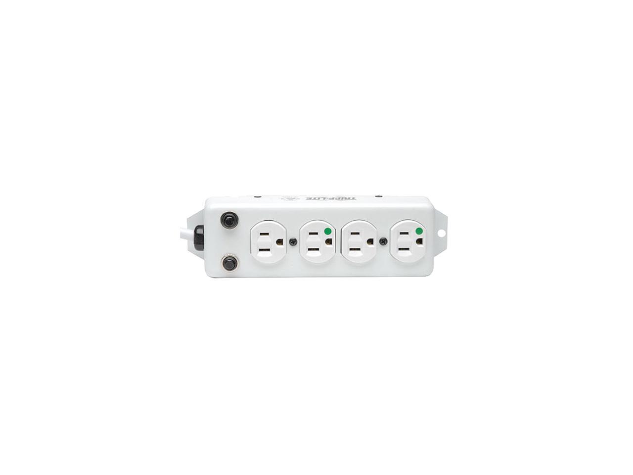 Tripp Lite Medical-Grade Power Strip with 4 15A Hospital-Grade Outlets ...