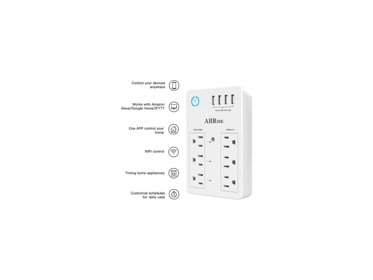 POWRUI Smart Plug, USB Wall Charger, WiFi Surge Protector - Newegg.com