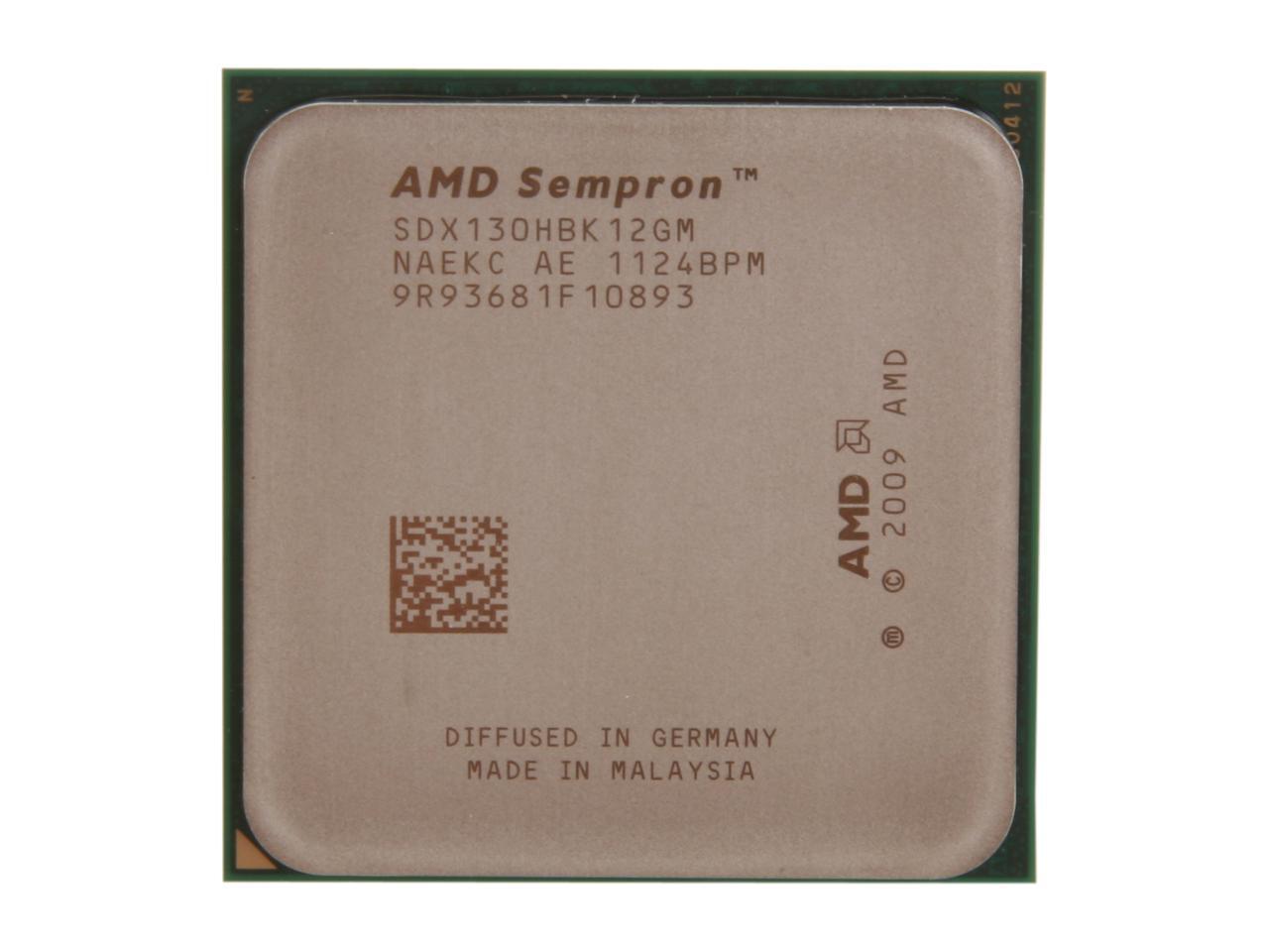 Amd Sempron 130 Sempron Sargas Single Core 2 6 Ghz Socket Am3 45w