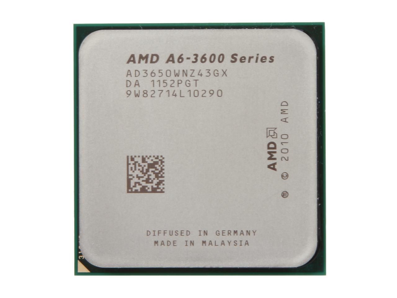 Used - Very Good: AMD A6-3650 - A-Series APU (CPU + GPU) Llano Quad ...