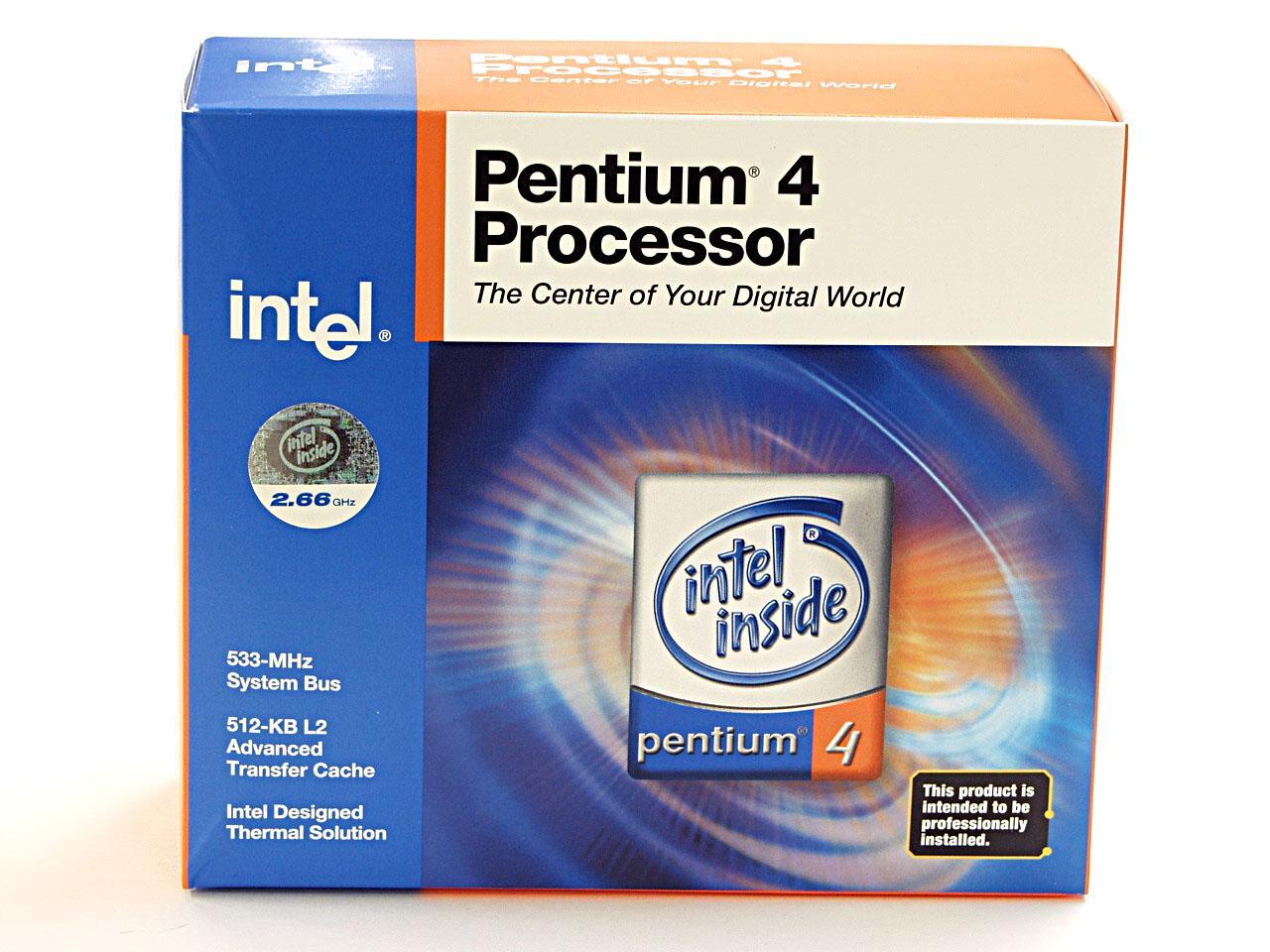 Intel Pentium 4 2.66 - Pentium 4 Northwood Single-Core 2.66 GHz Socket ...