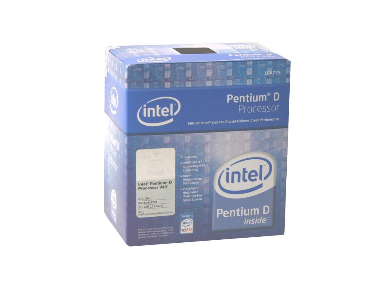 Intel Pentium D 940 - Pentium D Presler Dual-Core 3.2 GHz LGA 775 ...