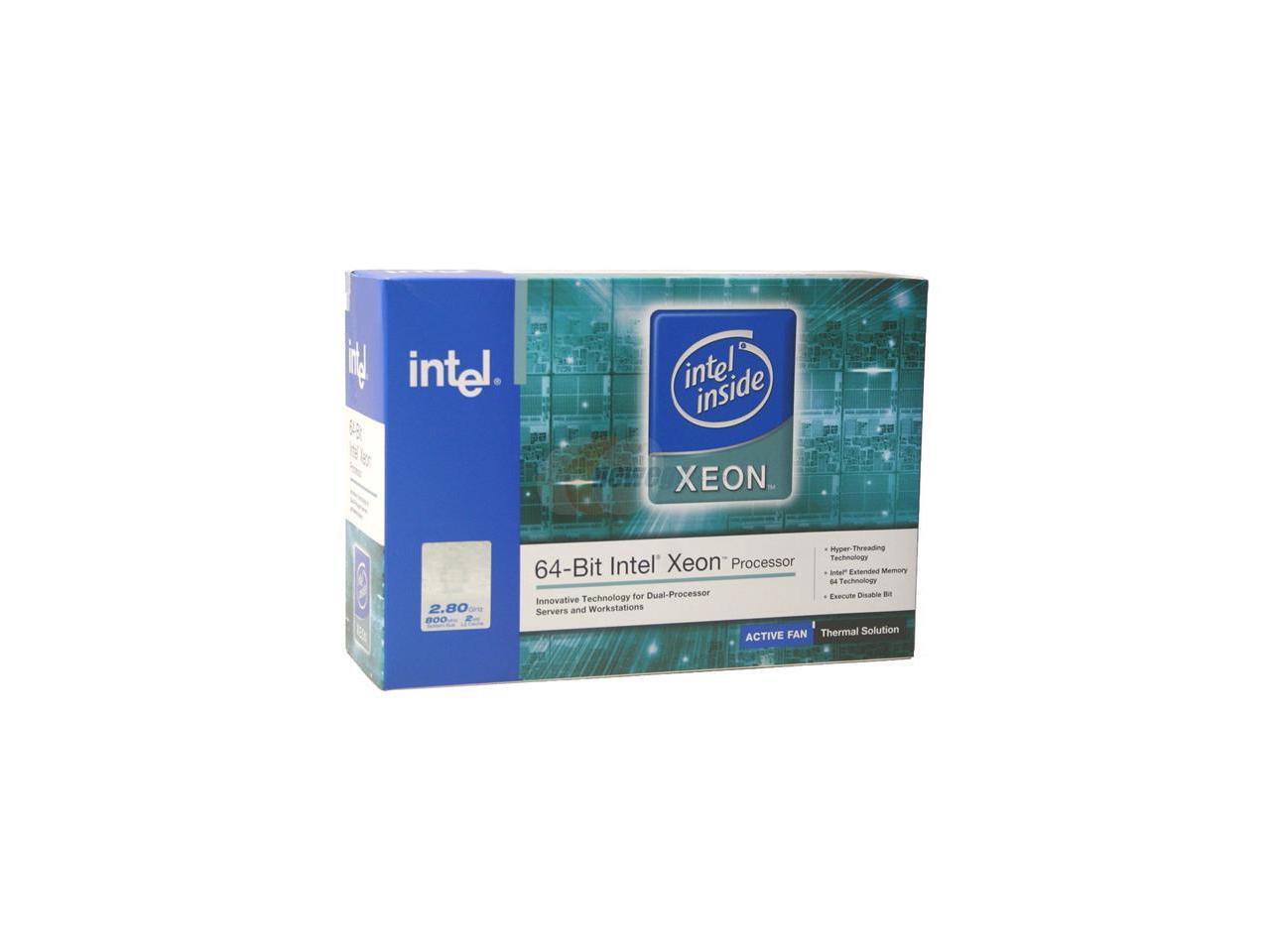 Intel Xeon EM64T 2.8 - Xeon Irwindale Single-Core 2.8 GHz Socket 604 ...