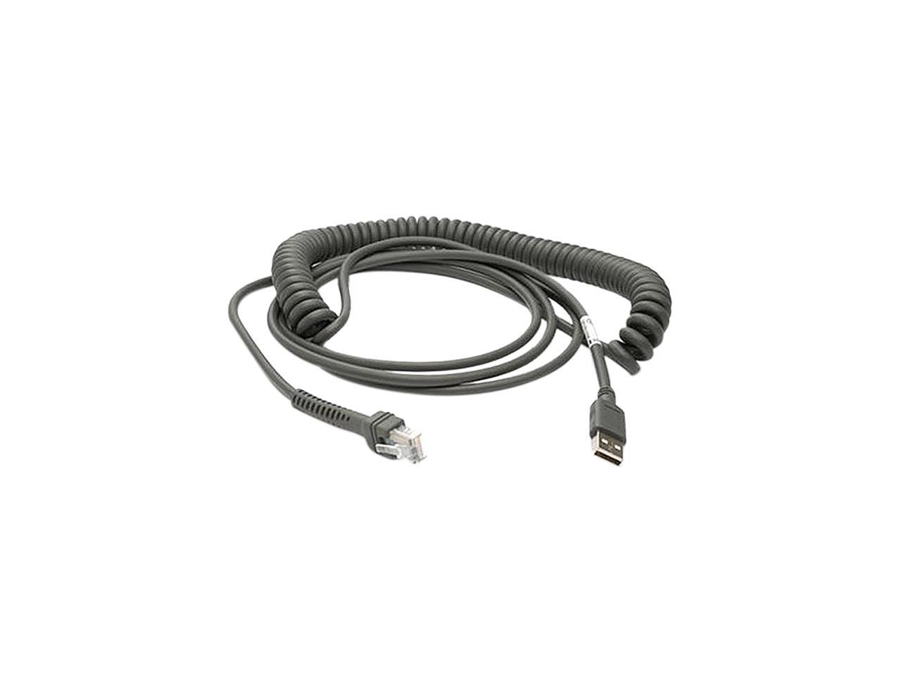 ZEBRA EVM CABLE 15 FT USB SHIELDED SERIES A CONNECTOR COILED - Newegg.com