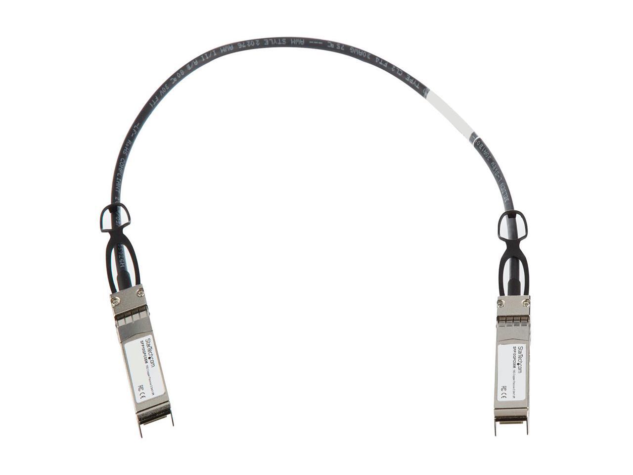 StarTech SFP+ Direct Attach Cable - MSA Compliant - 0.5 m / 1.6 ft ...