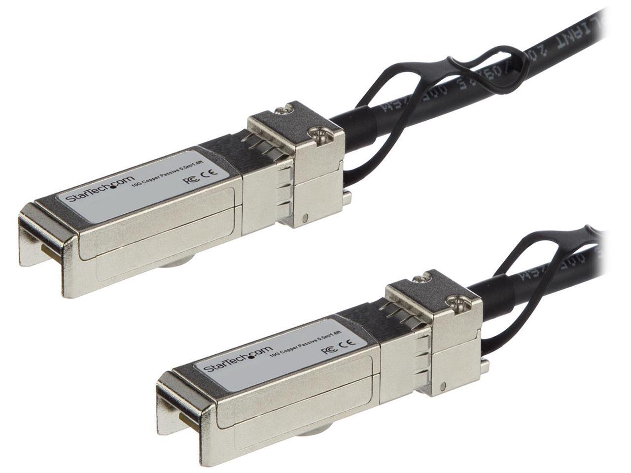 StarTech SFP+ Direct Attach Cable - MSA Compliant - 0.5 m / 1.6 ft ...