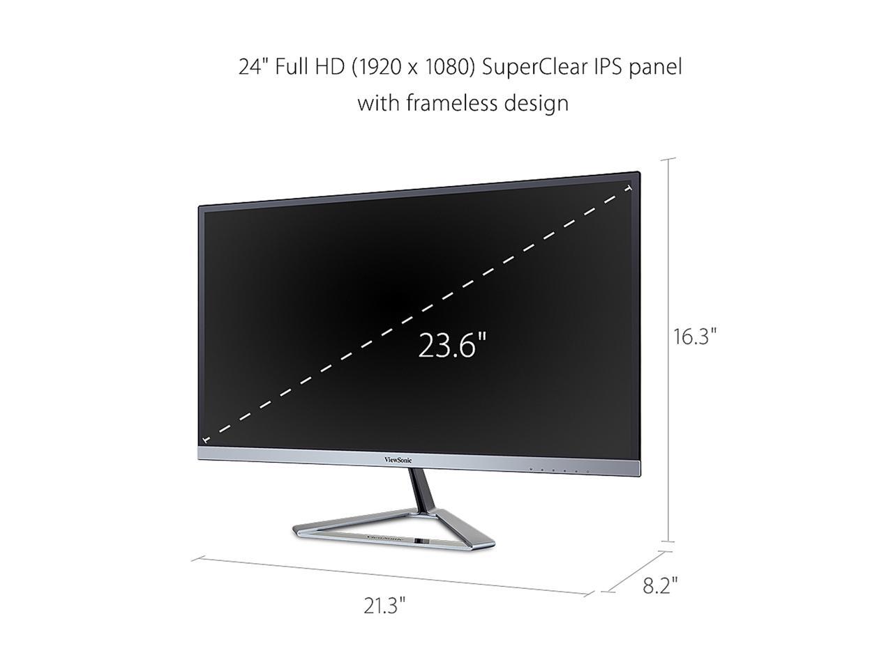 ViewSonic VX2476-SMHD 24" Full HD LED Backlit IPS Monitor - Newegg.com