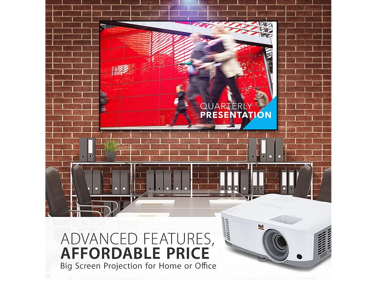 ViewSonic PA503W 3800 Lumens WXGA High Brightness Projector for Home ...