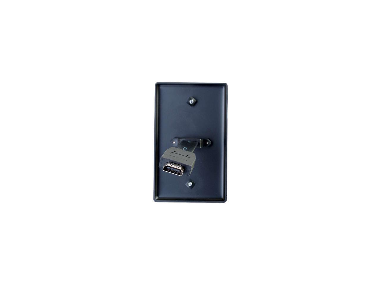 C2G 39878 HDMI Pass Through Single Gang Wall Plate, Black - Newegg.com