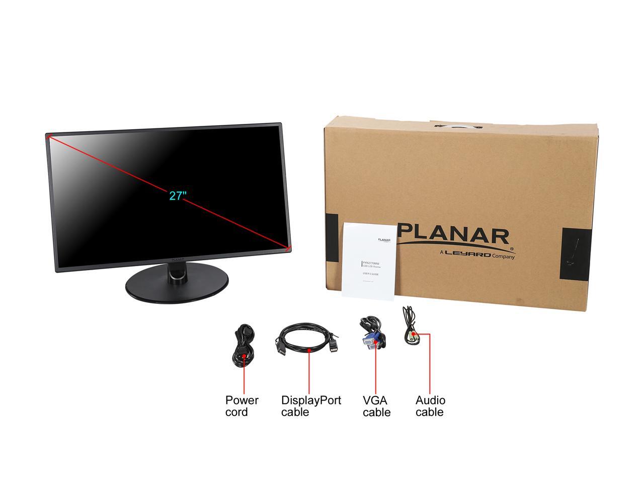 Planar PXN2770MW 27" IPS Full HD Professional Monitor 1920x1080, 14ms ...