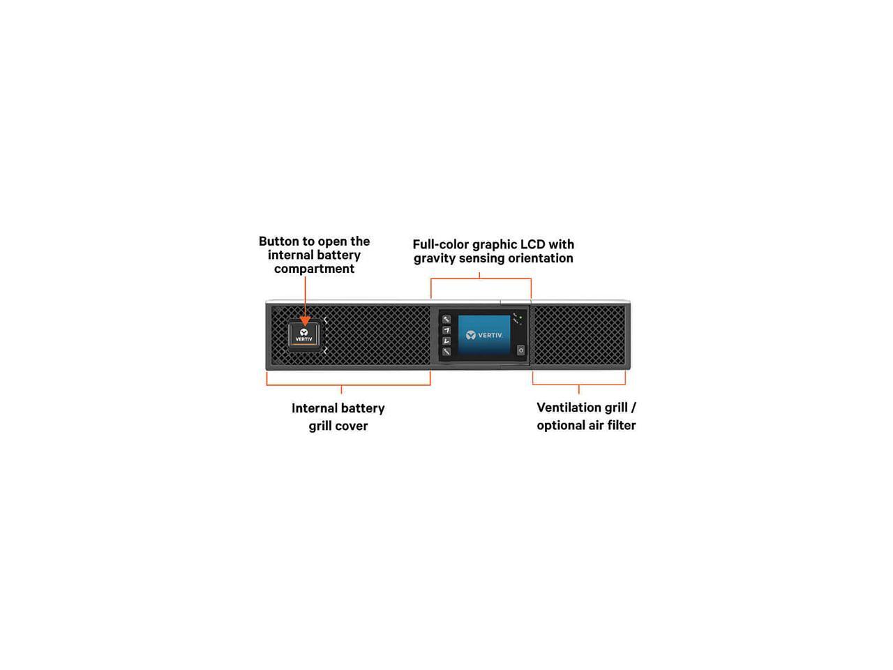Vertiv Liebert GXT5 2000VA 120V UPS With RDU101 SNMP/Webcard GXT5 ...
