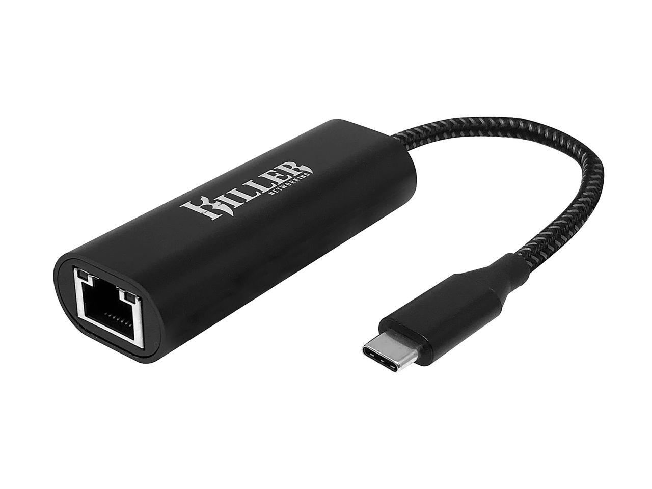 Killer E3100 USB-C 3.1 to RJ-45 2.5Gbps Ethernet Adapter - Newegg.com