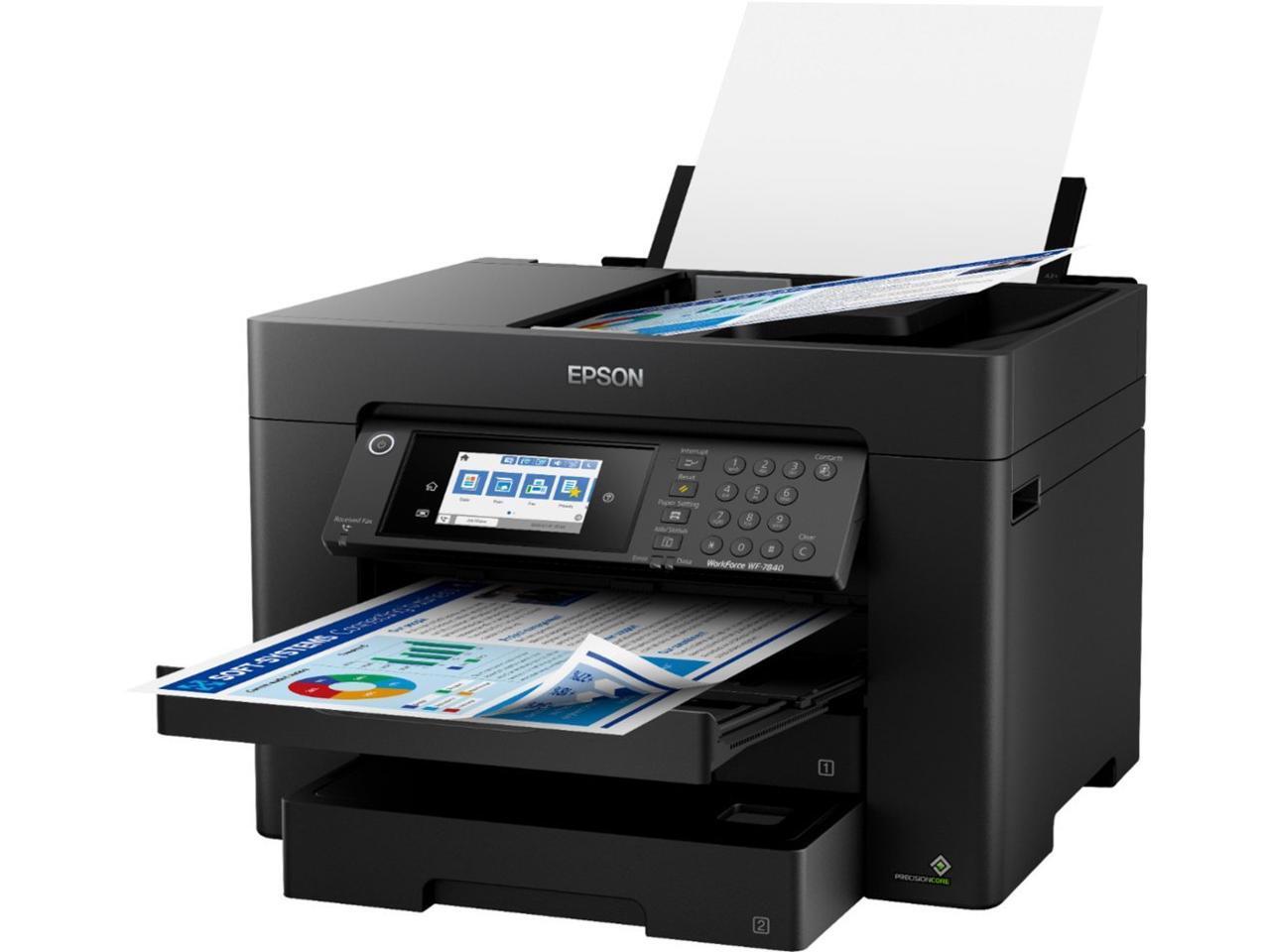 Epson WorkForce Pro WF-7840 Wireless All-in-One Inkjet Printer - Newegg.com