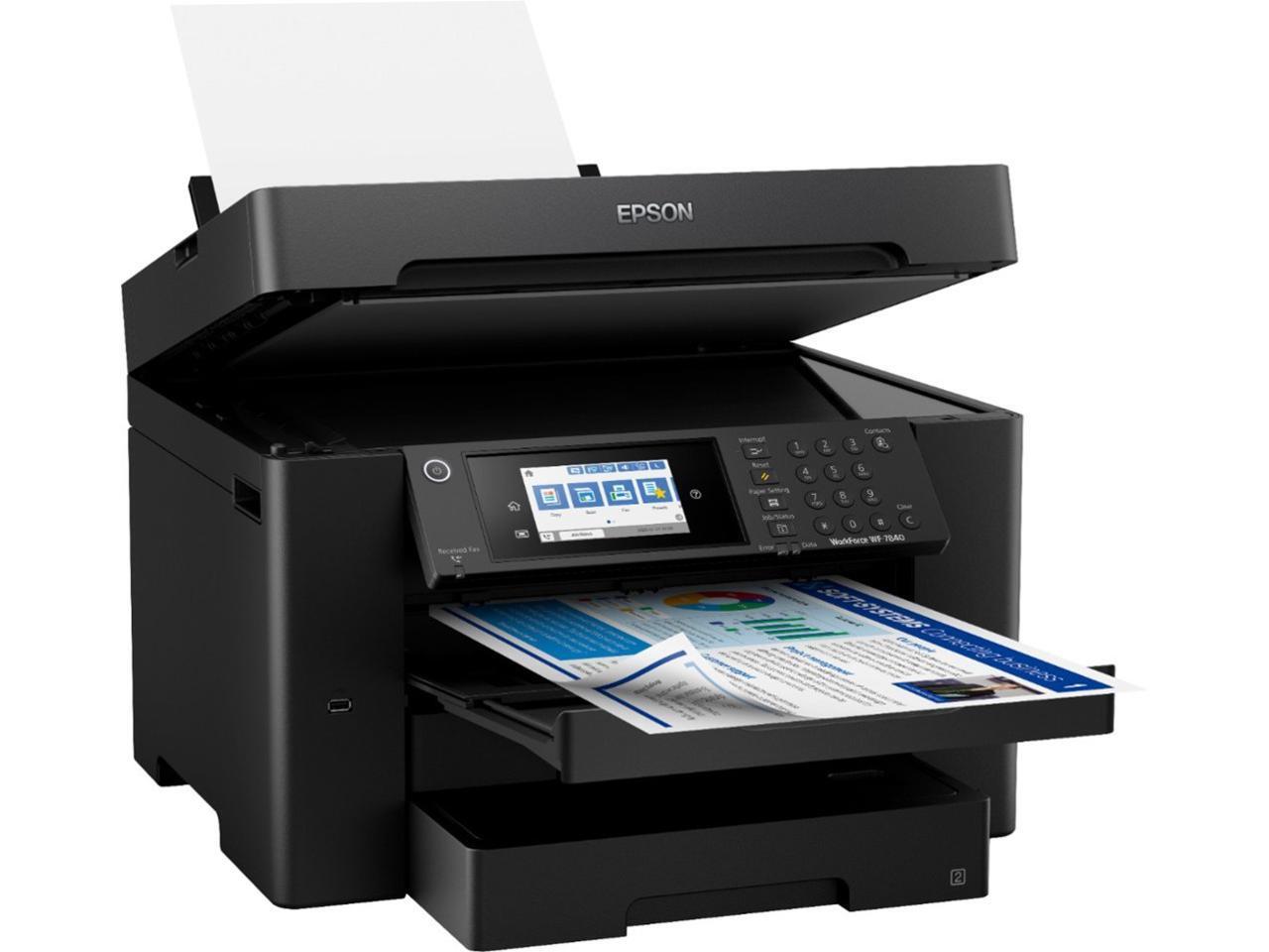 Epson WorkForce Pro WF-7840 Wireless All-in-One Inkjet Printer - Newegg.com
