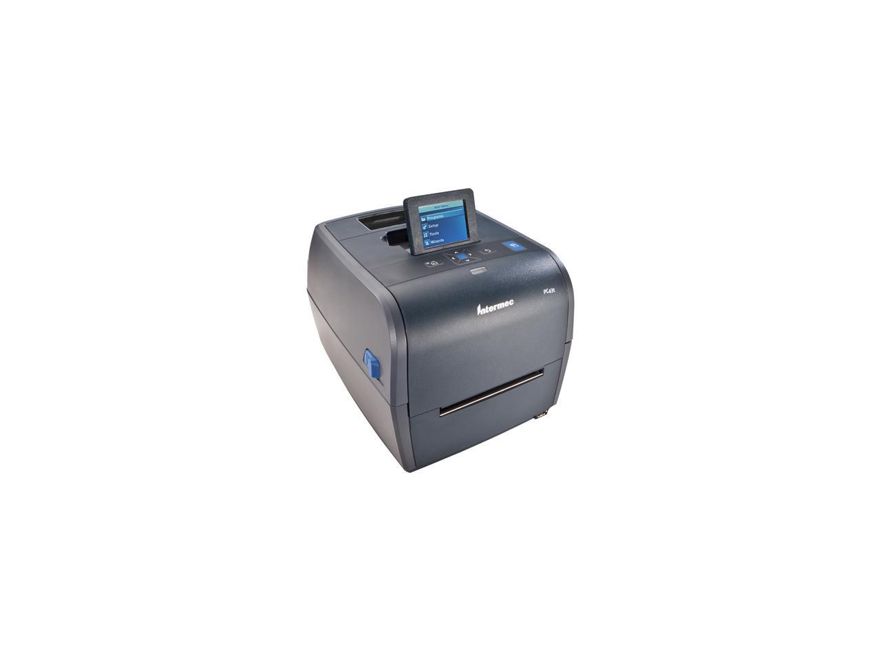 Honeywell PC43 Thermal Transfer Desktop Label Printer, LCD, Latin Font ...