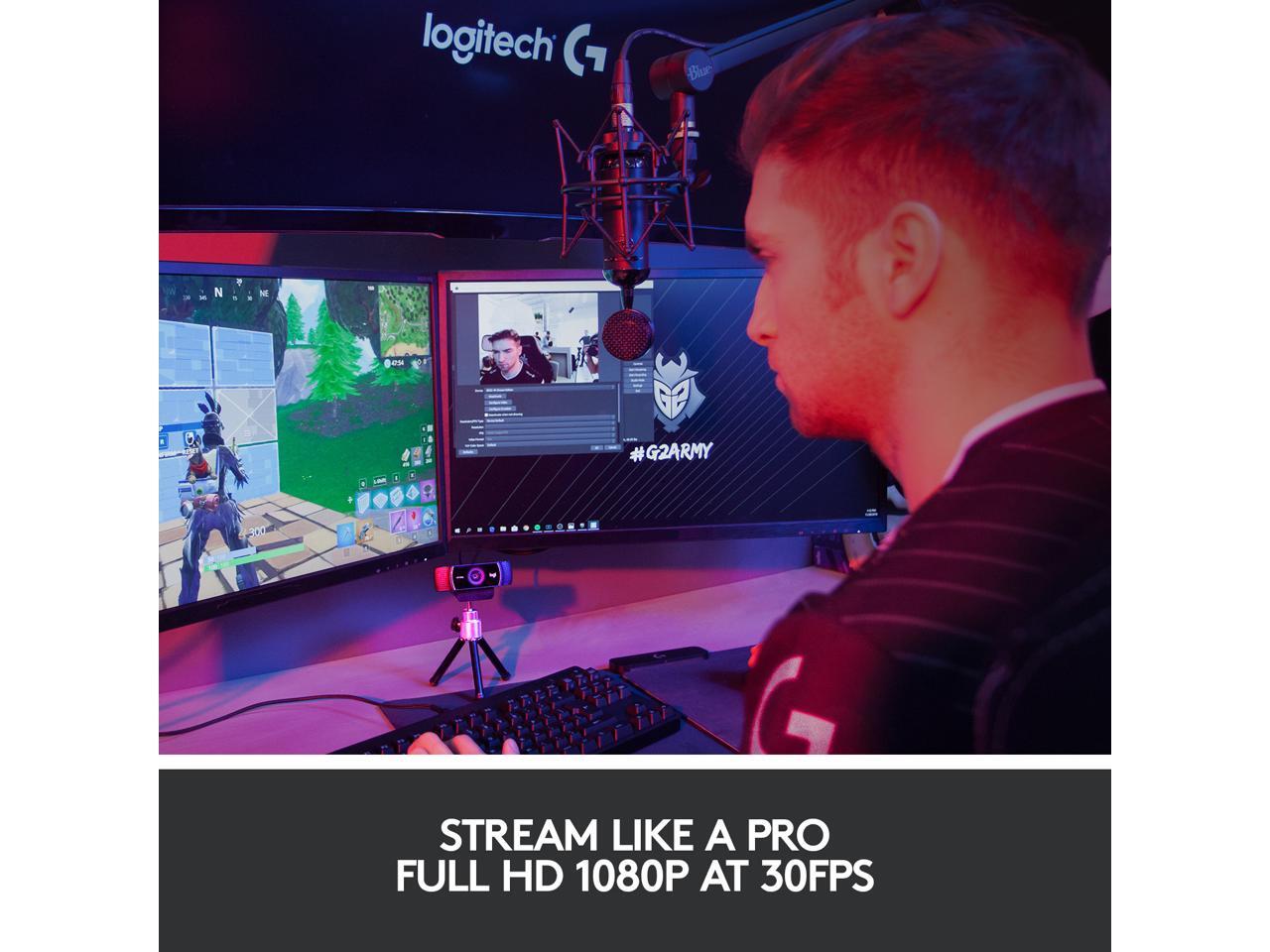 Logitech C922 Pro Stream Webcam 1080P Camera for HD Video Streaming ...