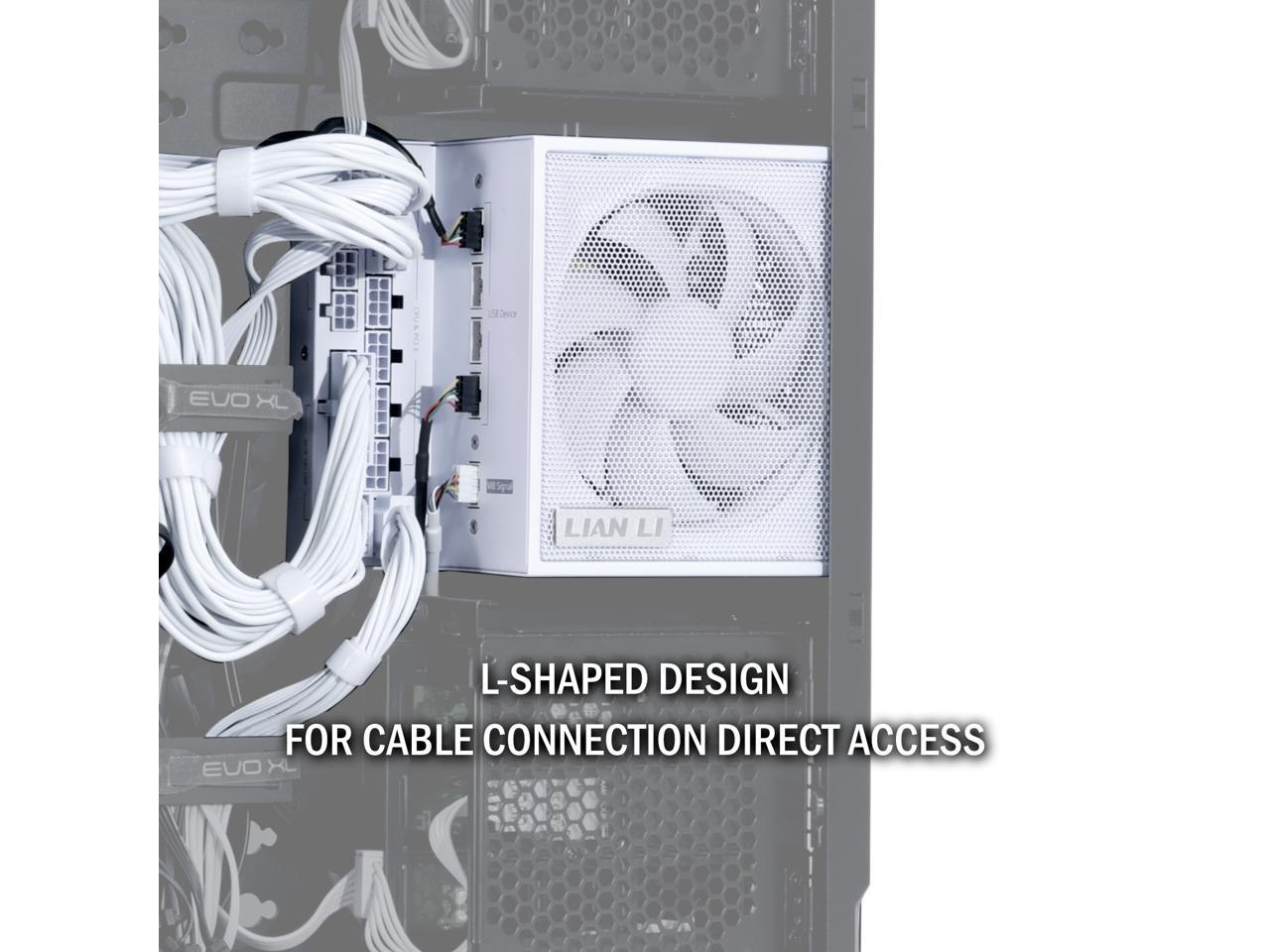 LIAN LI Edge series EG1000 White, 1000W ATX12V v3.1, 80 PLUS PLATINUM ...