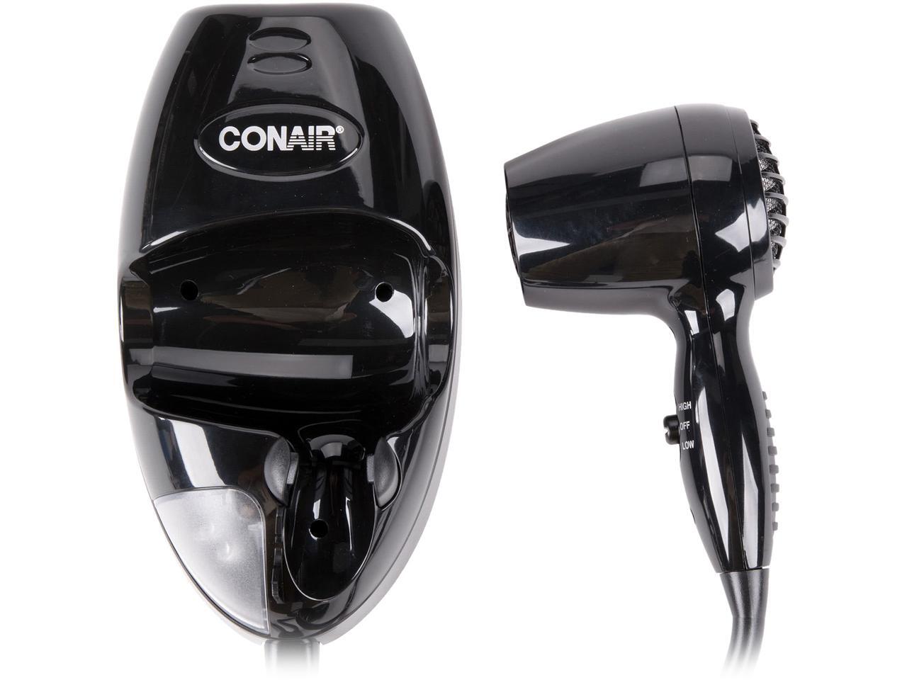 CONAIR 134BW Hairdryer,Wallmount,Black,1600 Watts - Newegg.com