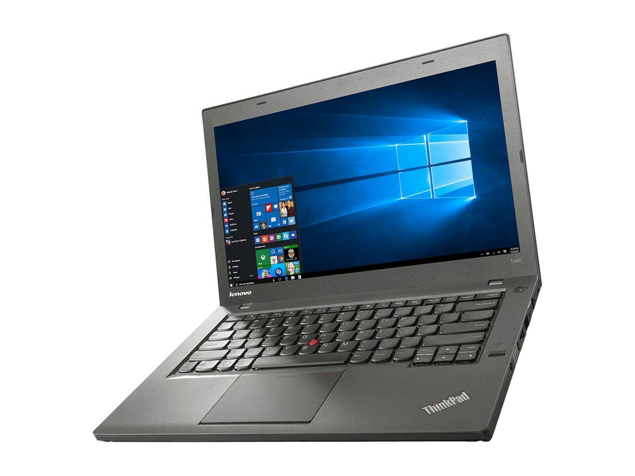 Refurbished: Lenovo Thinkpad T440 14.0" Laptop - Intel Core i5 4300U 4th Gen 1.9 GHz 8GB 128GB ...