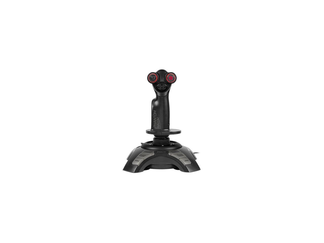 SPEEDLINK Phantom Hawk Flightstick, Black (SL-6638-BK). - Newegg.com