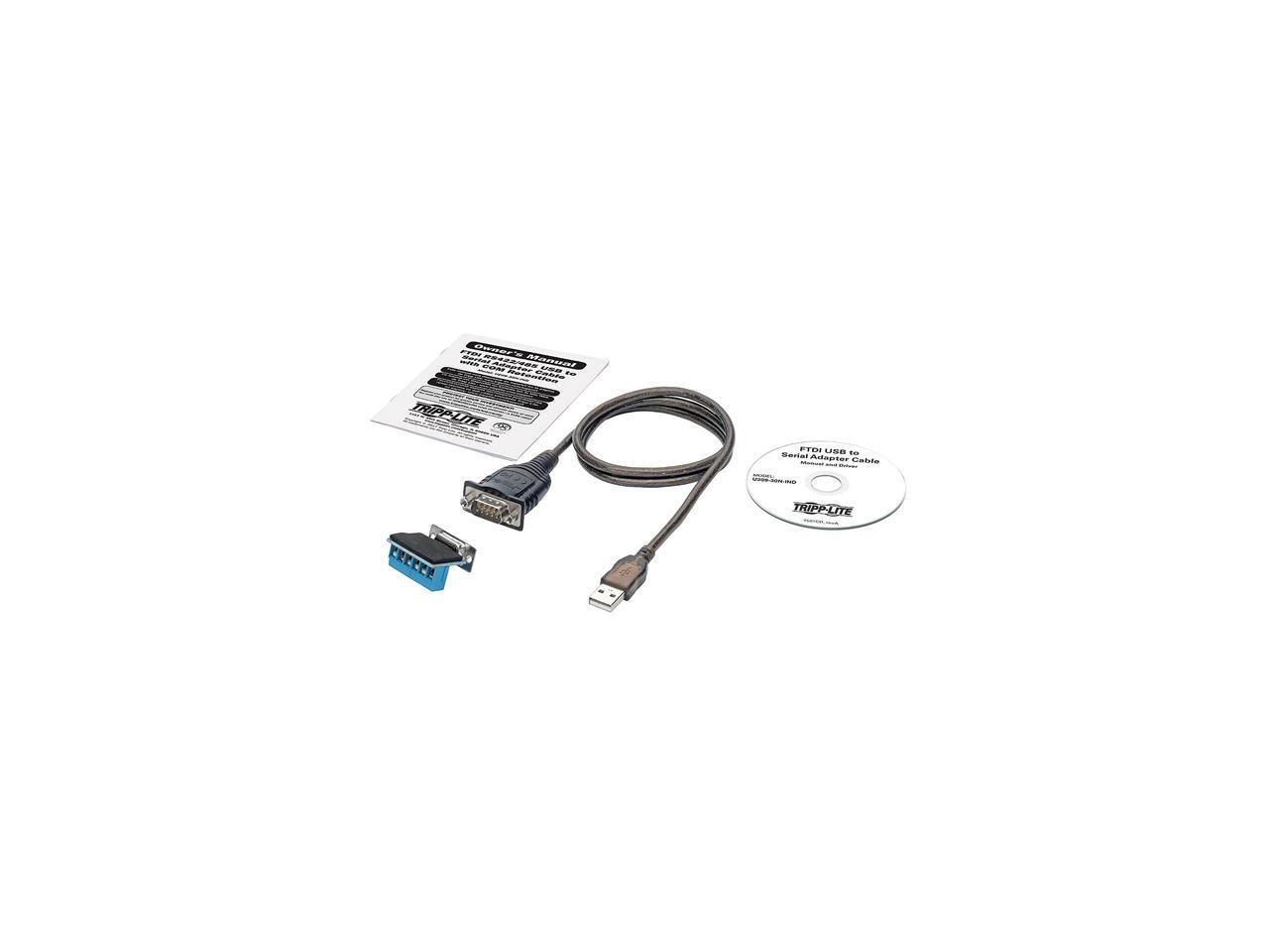 Tripp Lite U209-30N-IND USB to RS485/RS422 FTDI Serial Adapter Cable 30 ...