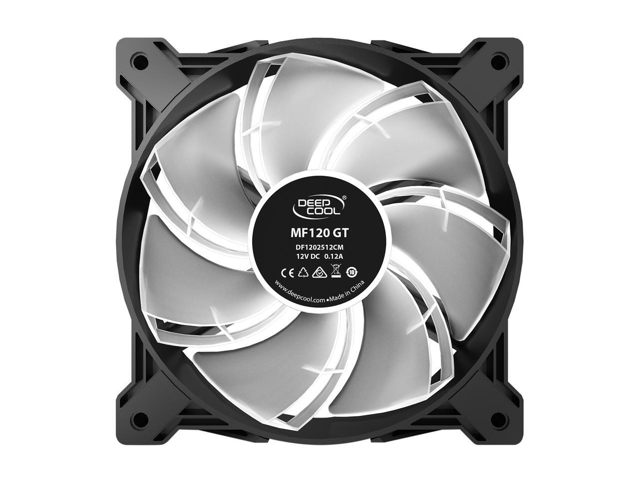 DeepCool MF120 GT A-RGB X-Frame, 5V 3-Pin Motherboard Connector ...