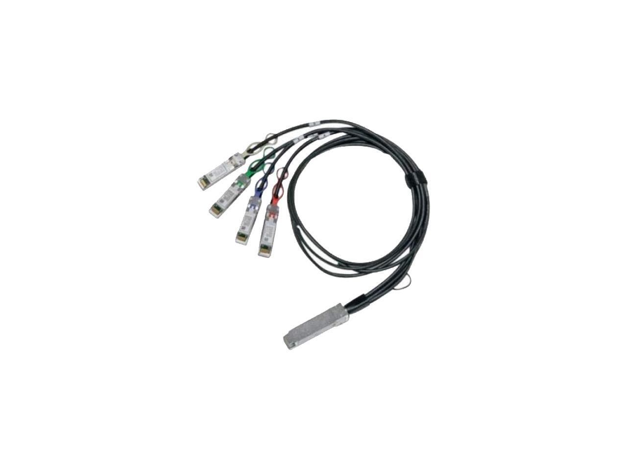 Mellanox passive copper hybrid cable, ETH 100GbE to 4x25GbE, QSFP28 to ...