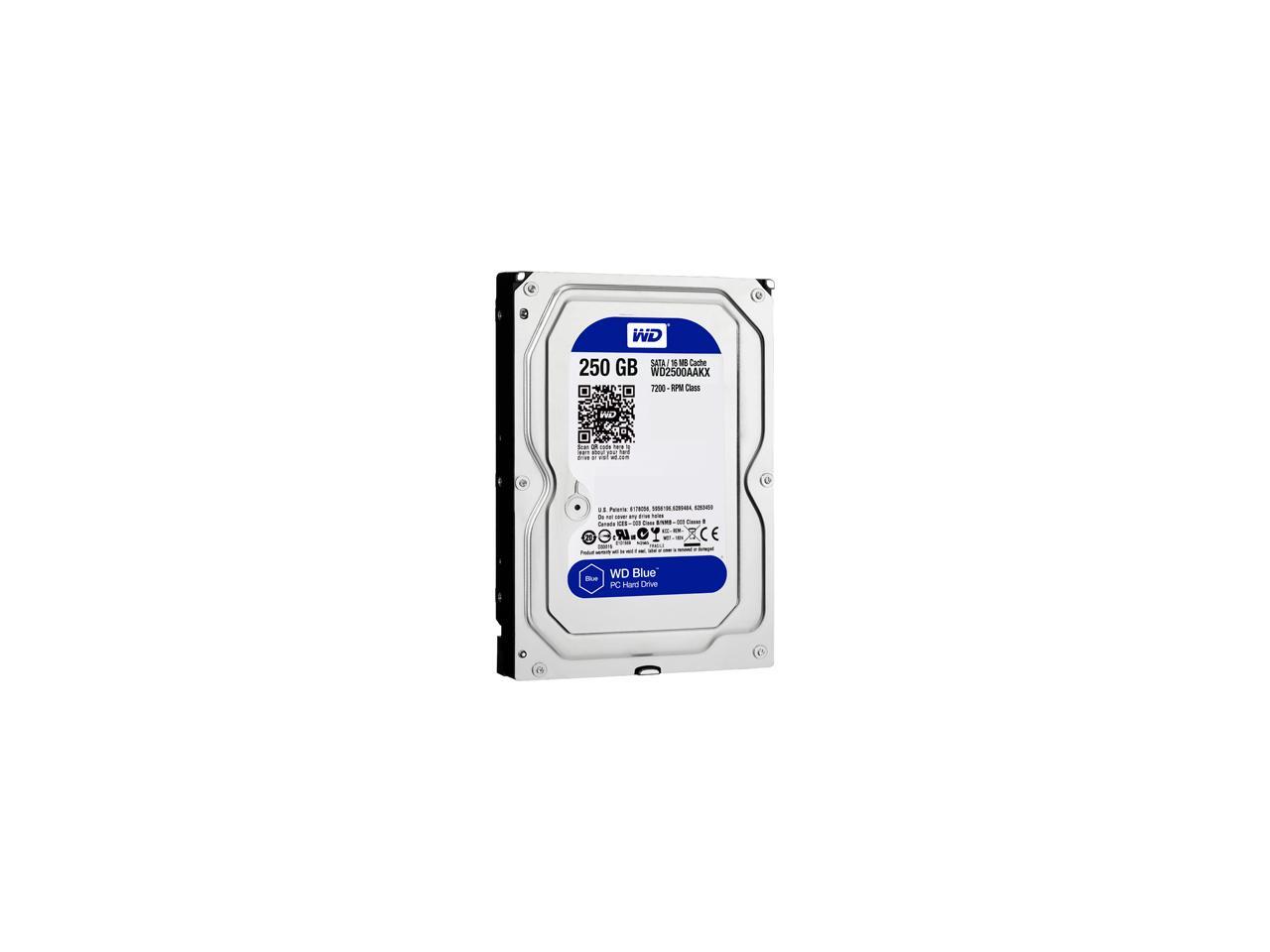 Refurbished: Western Digital Blue WD2500AAKX 250GB 7200 RPM 16MB Cache ...