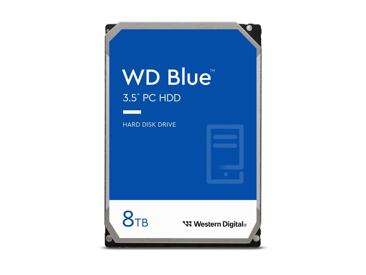 WD Blue 8TB Desktop Hard Disk Drive - 5640 RPM SATA 6Gb/s 256MB Cache 3 ...