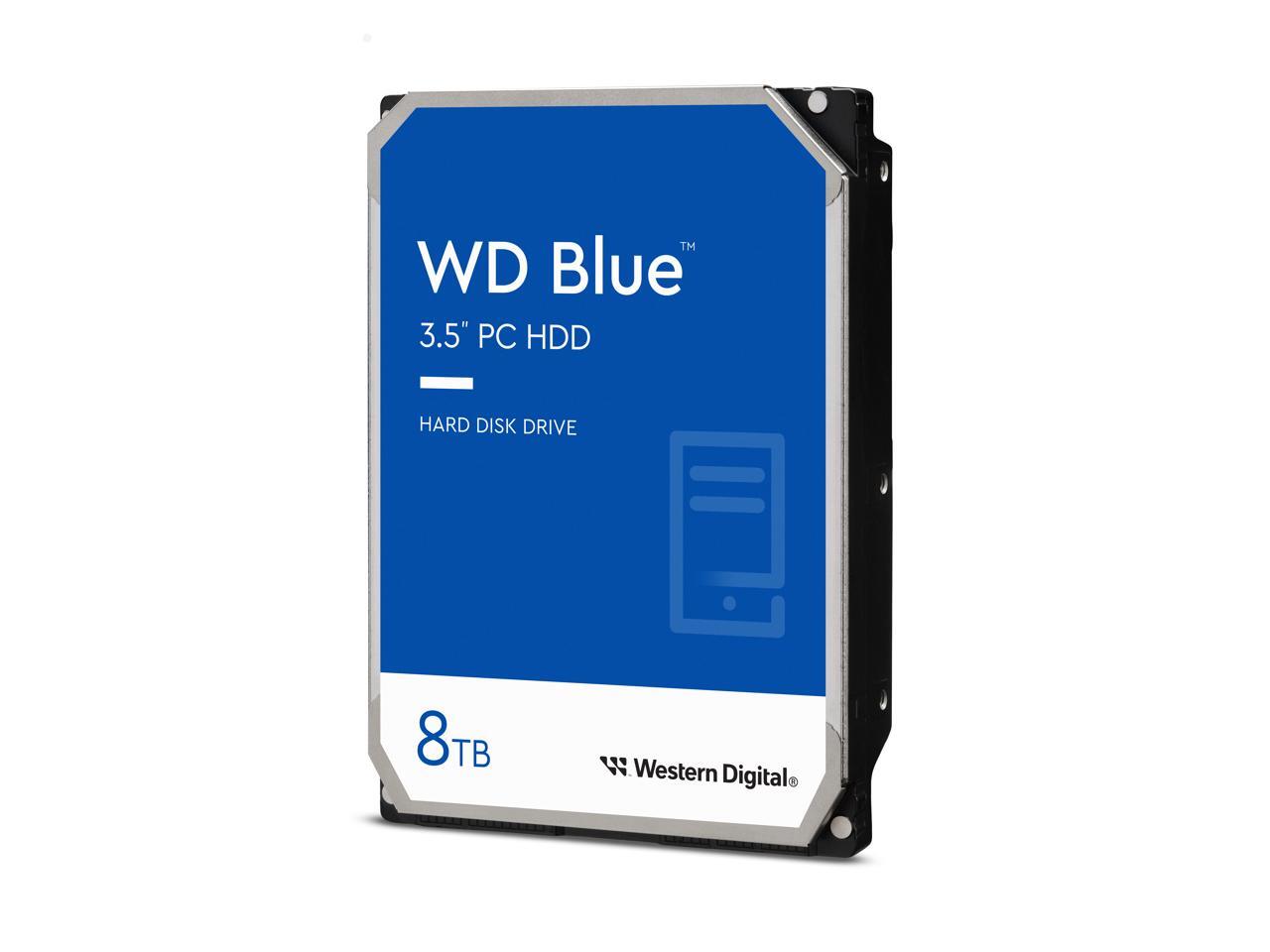 WD Blue 8TB Desktop Hard Disk Drive - 5640 RPM SATA 6Gb/s 256MB Cache 3 ...
