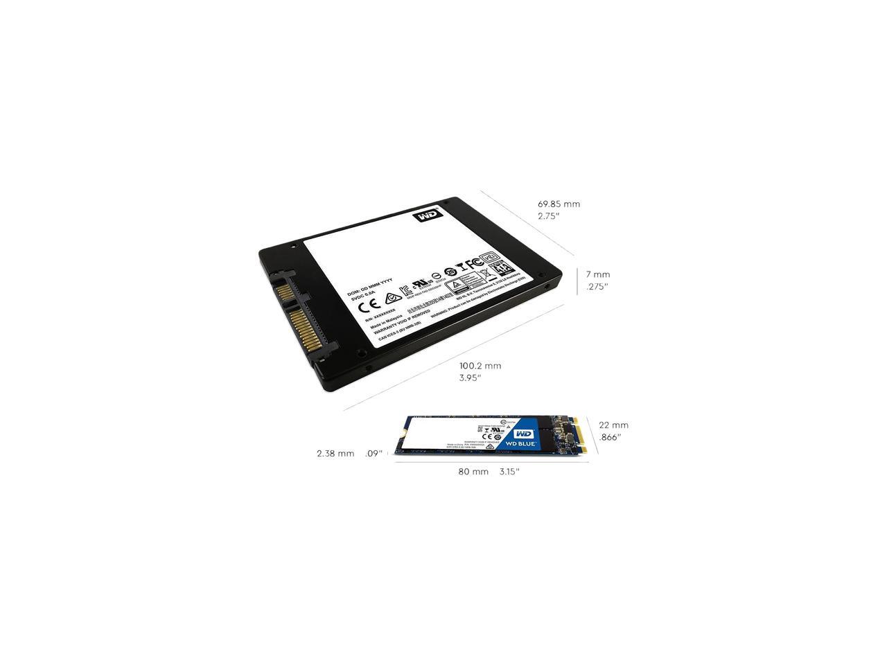 Wd Blue 3D Nand 2Tb Pc Ssd - Sata Iii 6 Gb/S M.2 2280 Solid State Drive - Newegg.com
