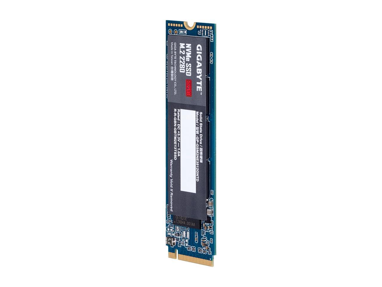 GIGABYTE M 2 2280 512GB PCI Express 3 0 X4 NVMe 1 3 Internal Solid