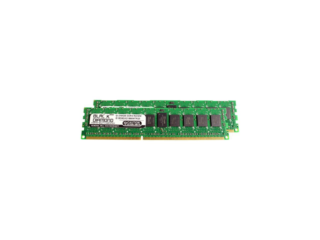 Black Diamond Memory 16GB (2 x 8GB) ECC Registered DDR3 1866 (PC3 14900 ...