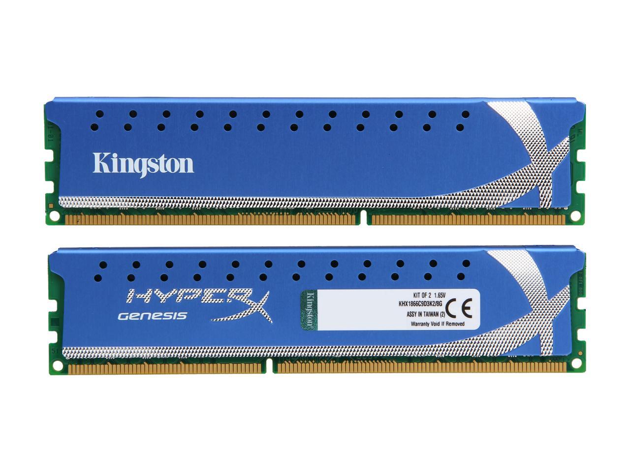 HyperX 8GB (2 x 4GB) DDR3 1866 Desktop Memory Model KHX1866C9D3K2/8G ...