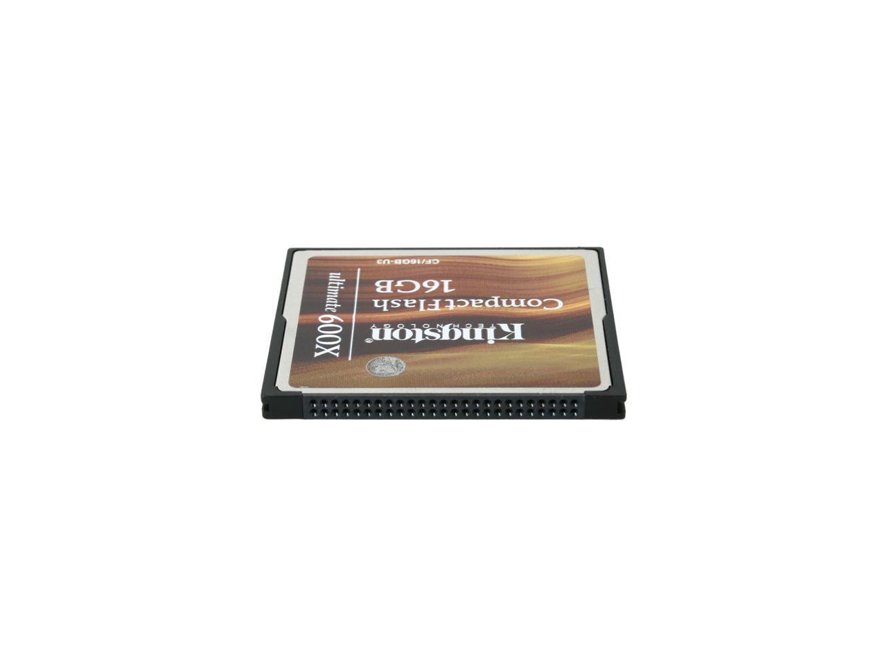 Kingston Ultimate 16GB Compact Flash (CF) Flash Card Model CF/16GB-U3 ...