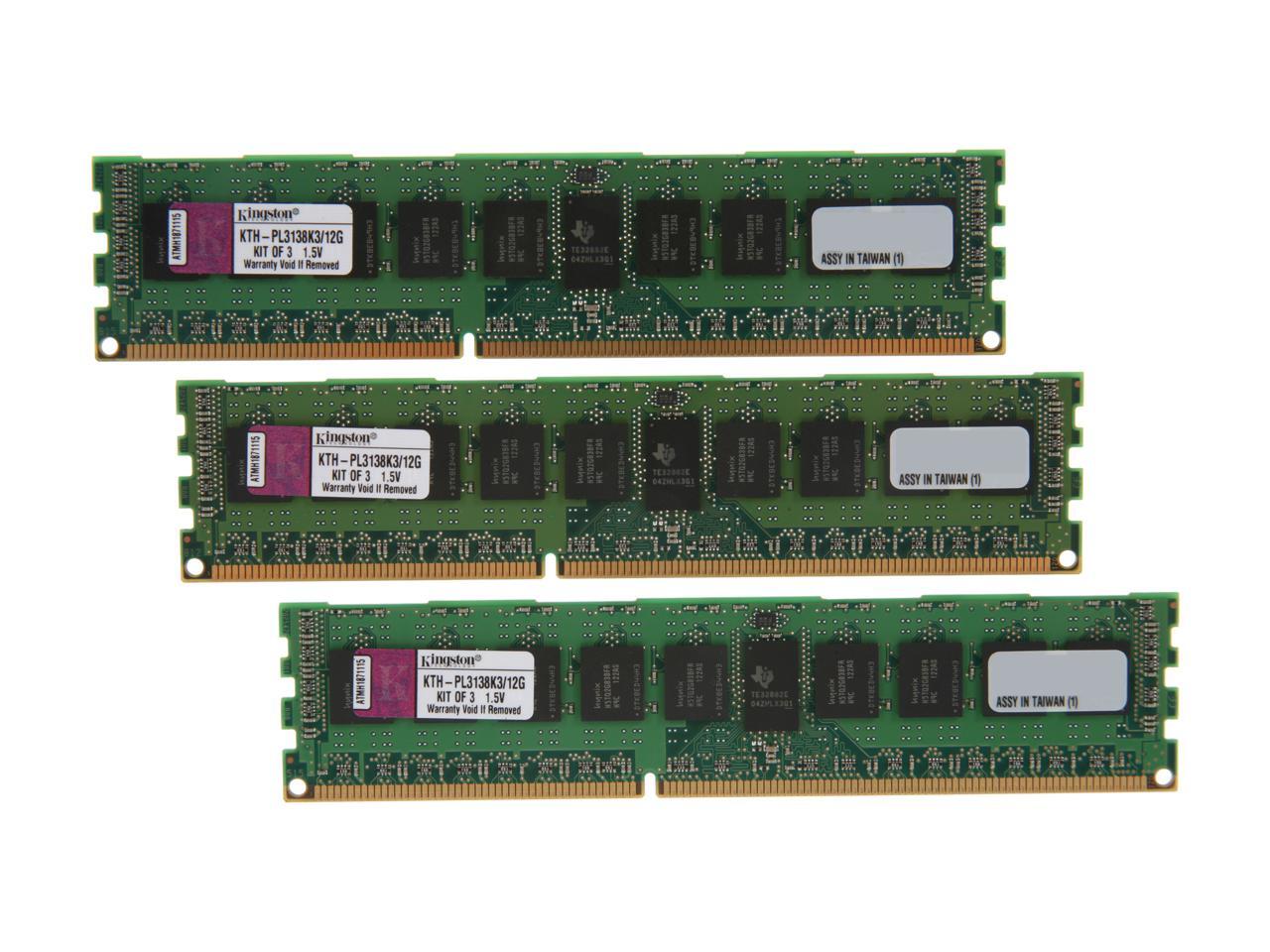 Kingston 12GB (3 x 4GB) 240-Pin DDR3 SDRAM System Specific Memory ...