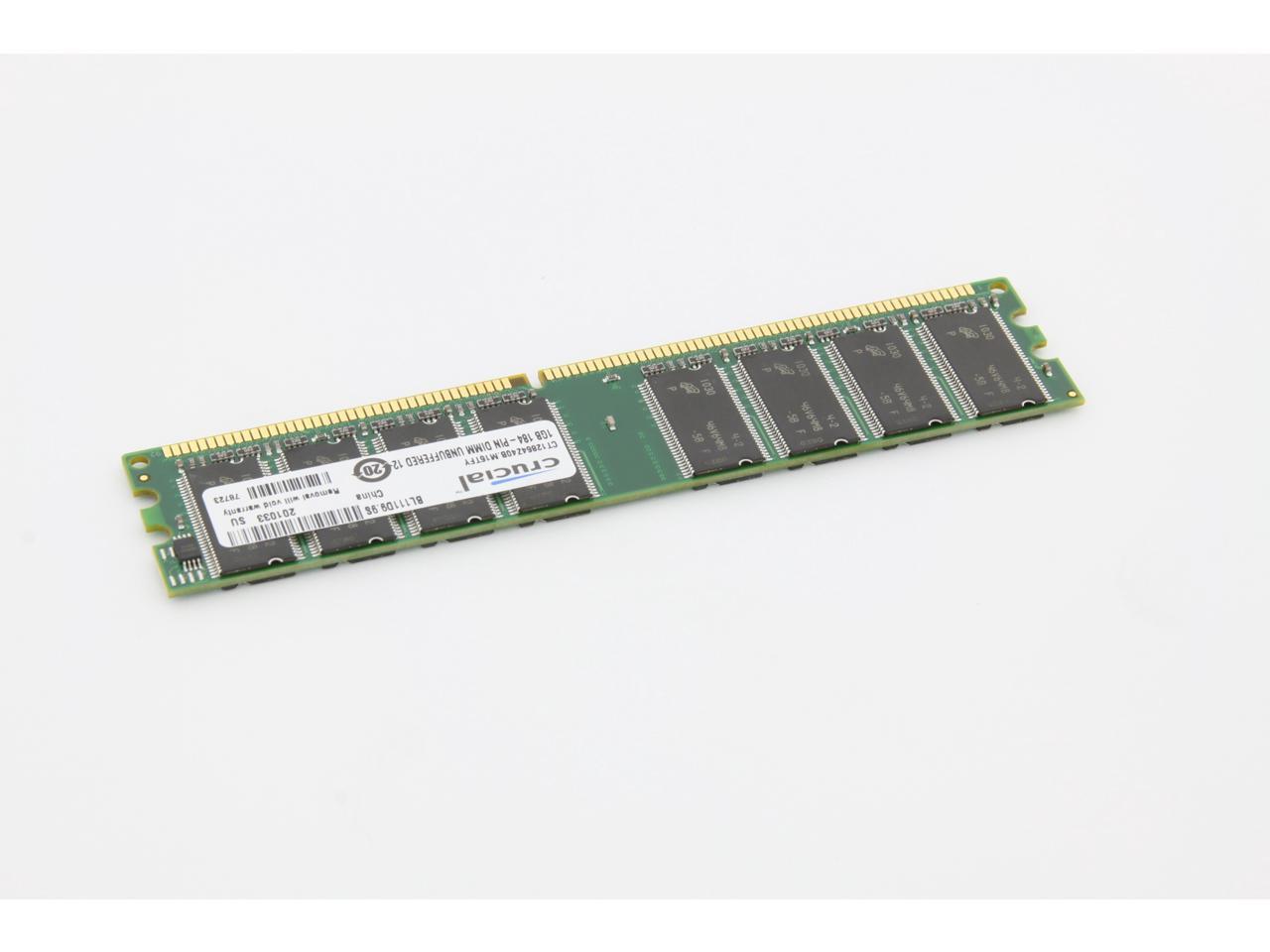 Crucial 2GB (2 x 1GB) DDR 400 (PC 3200) Major Brand Chipset Dual ...